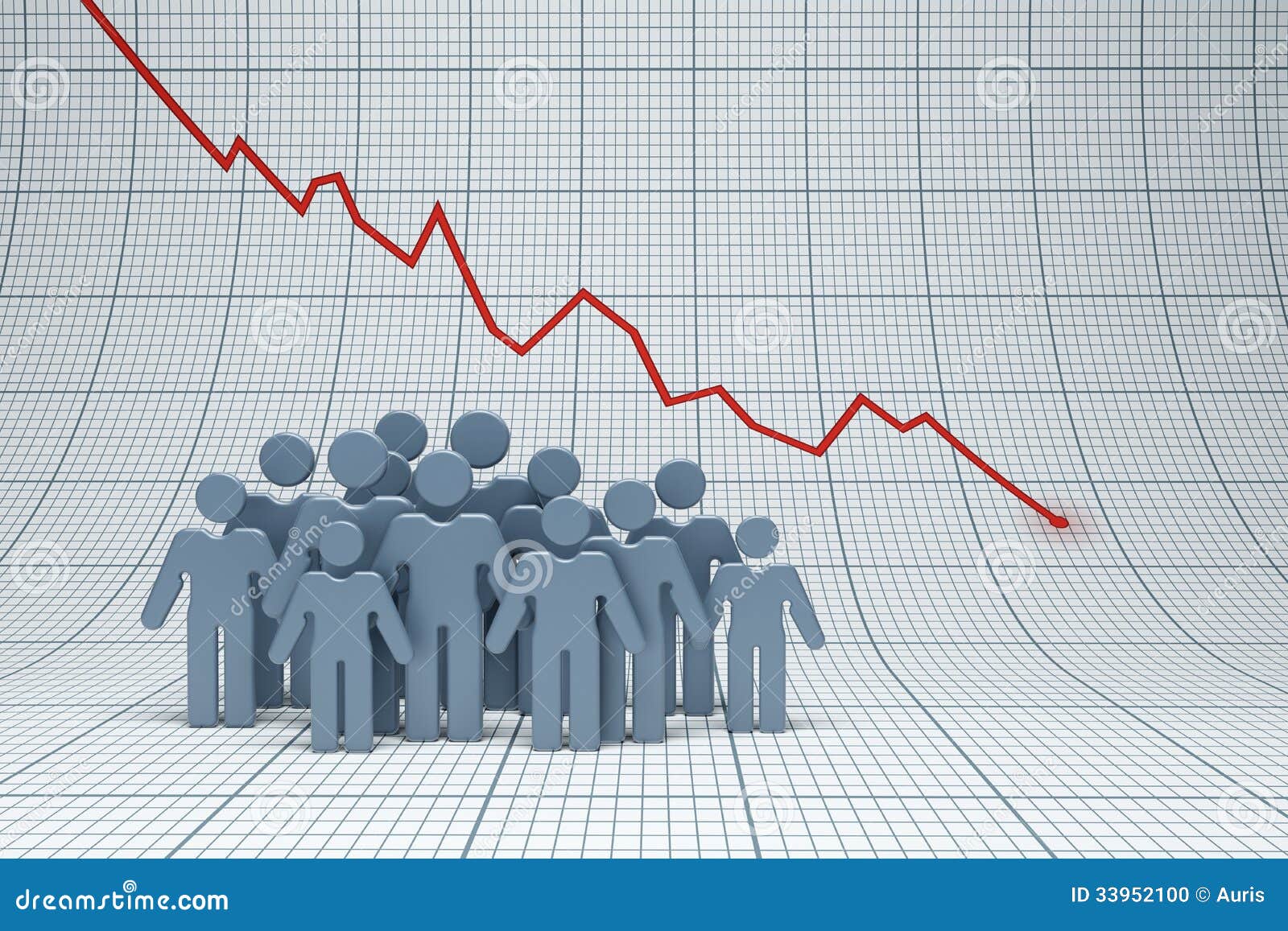 Negative trend stock illustration. Illustration of communications ...