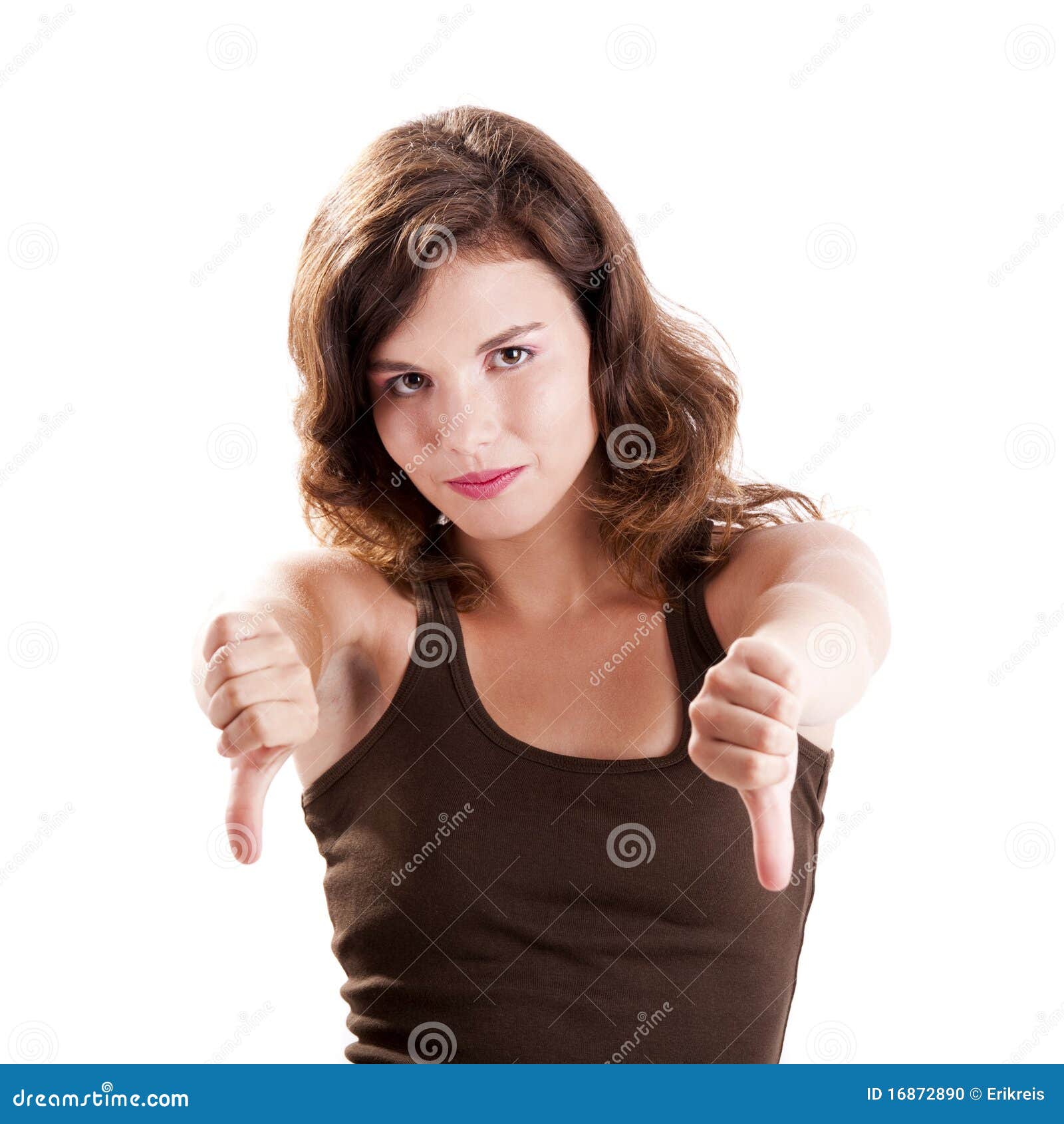 Negative young woman stock photo. Image of candid, lifestyle - 16872890