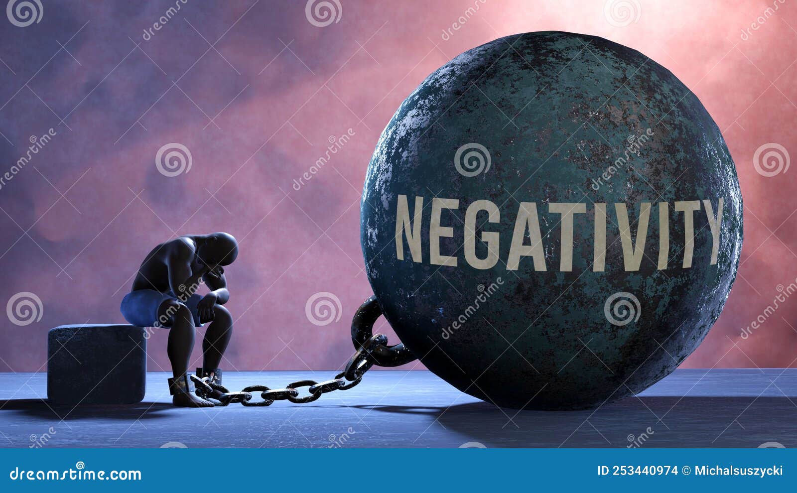 Negativity And Painful Human Condition, Pictured As A Wooden Human ...