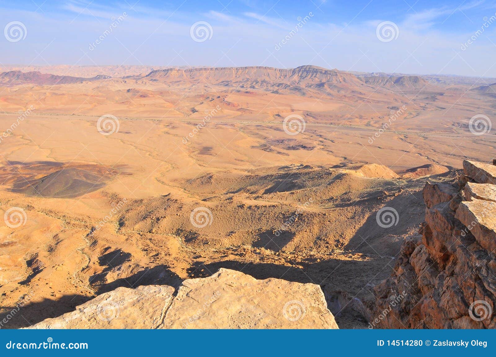 Negev desert. stock photo. Image of sunshine, landscape - 14514280