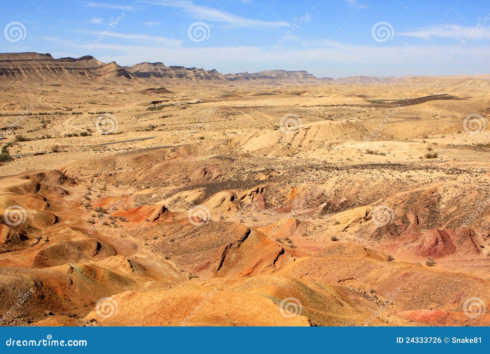 Negev Desert, Israel stock photo. Image of geology, middle - 24333726