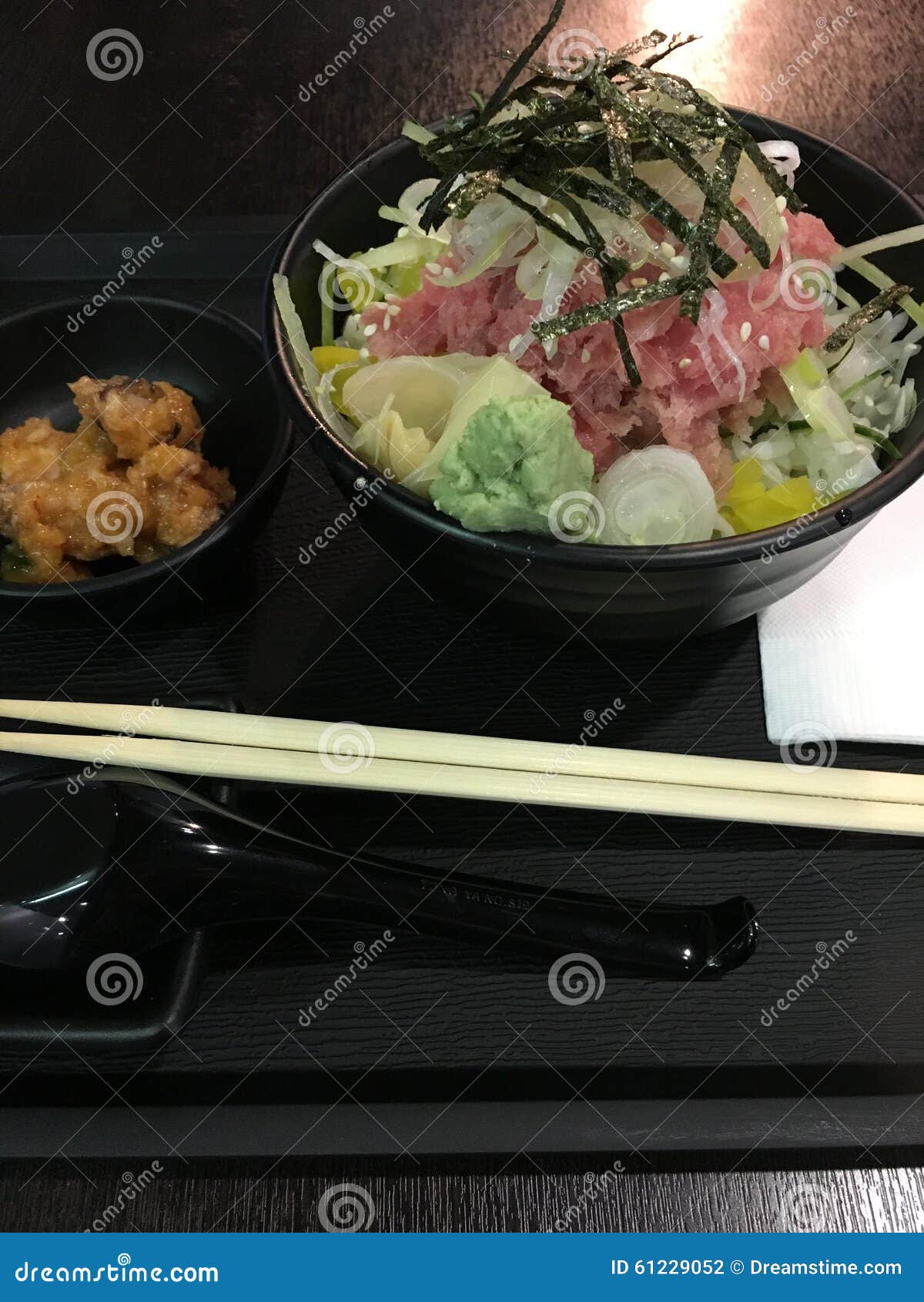 Negi toro rice stock photo. Image of sashimi, japanese - 61229052