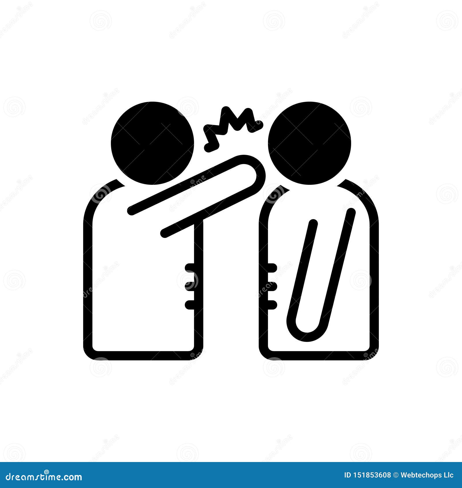 Black Solid Icon for Neglect, Disregard and Unhappy Stock Vector ...