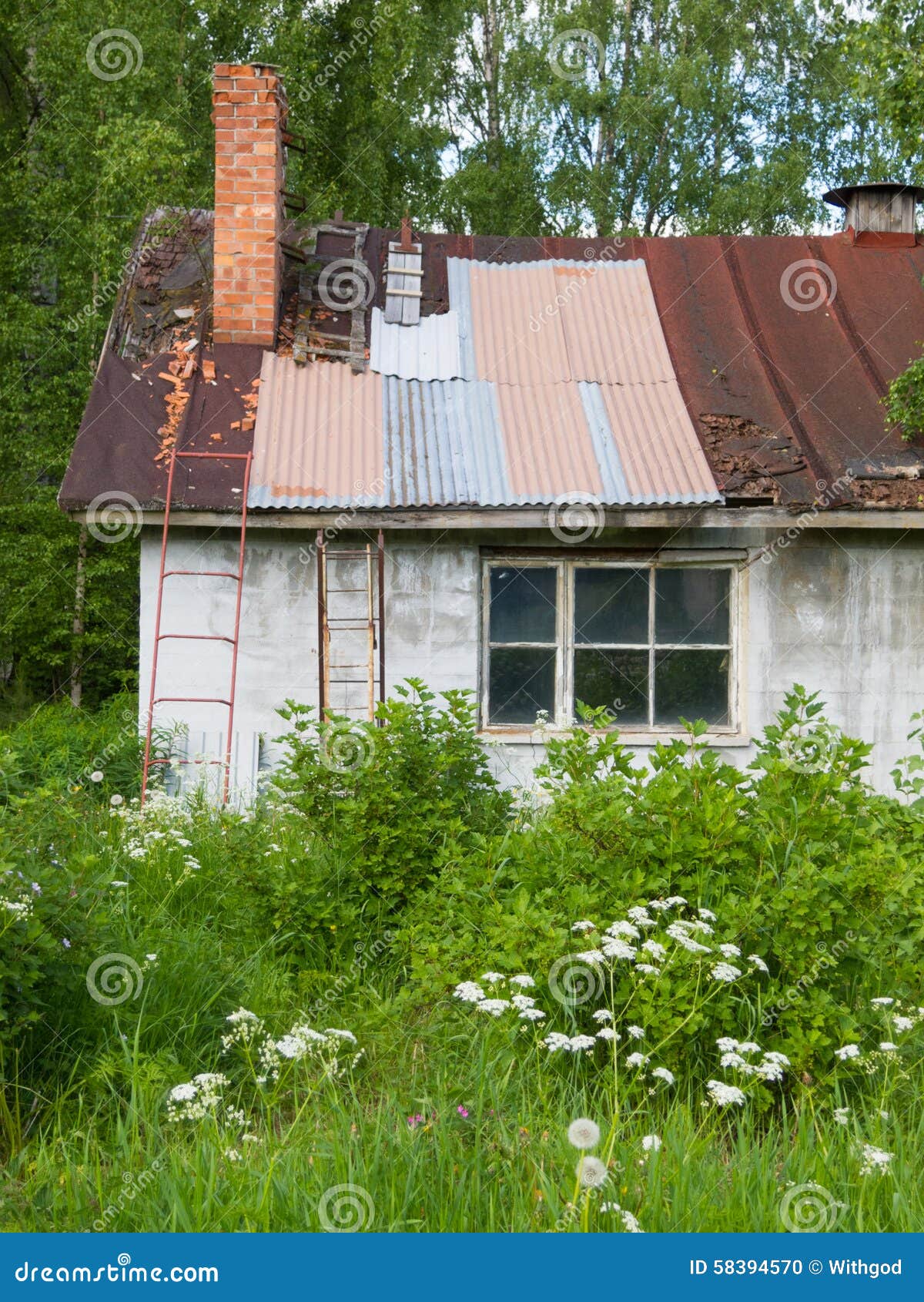 Neglected country house stock photo. Image of abandoned - 58394570