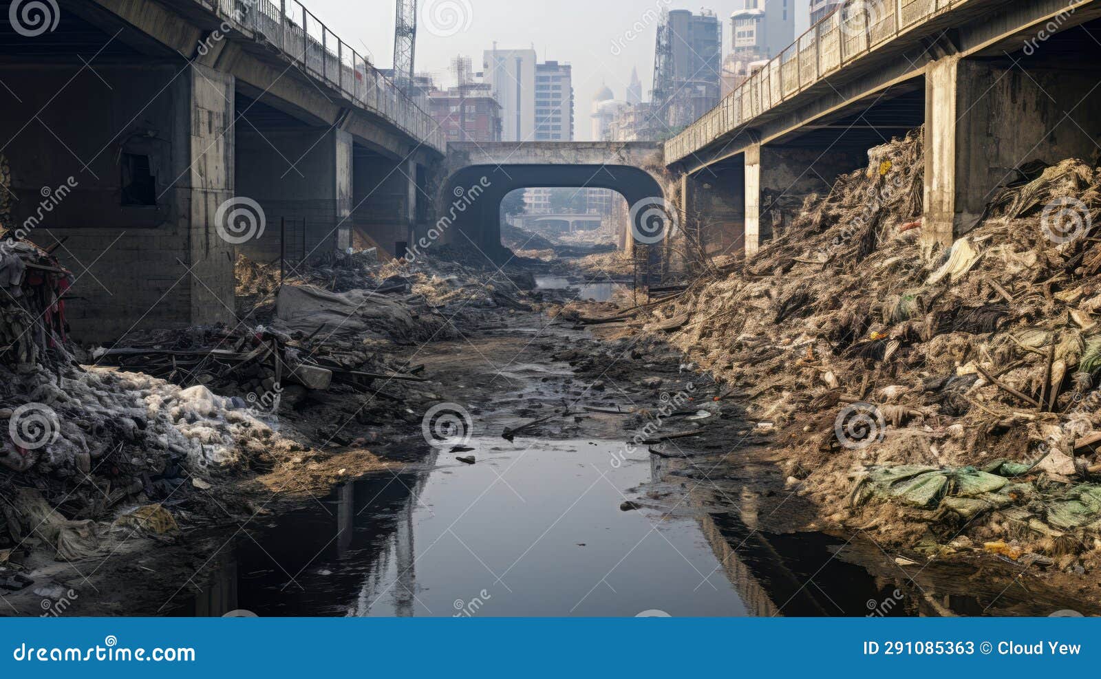 Neglected And Deteriorating Urban Structures, Visual Pollution Stock ...