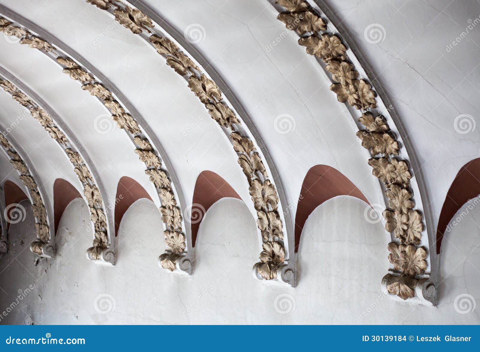 Neglected and Dirty Ceiling in Classic Interior Stock Photo - Image of ...