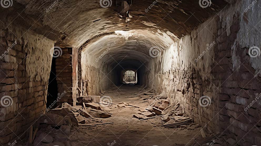 Neglected Fort S Inner Architecture Stock Illustration - Illustration ...