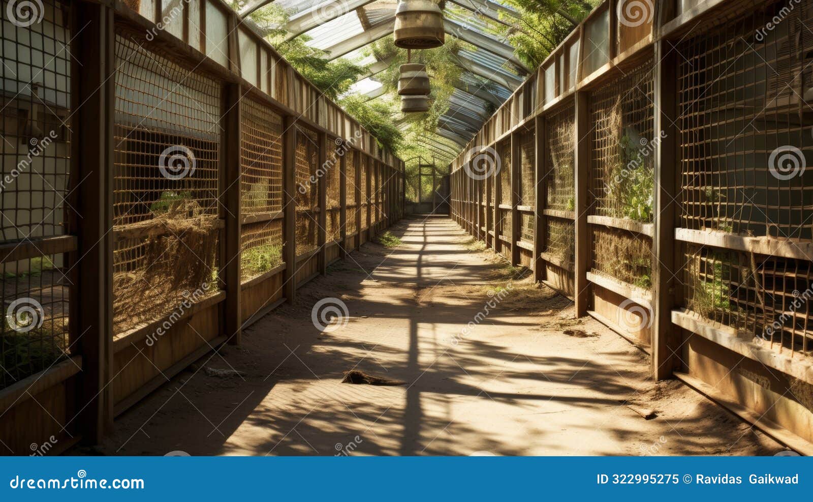 Neglected Zoo Enclosures Empty View Royalty-Free Stock Photography ...