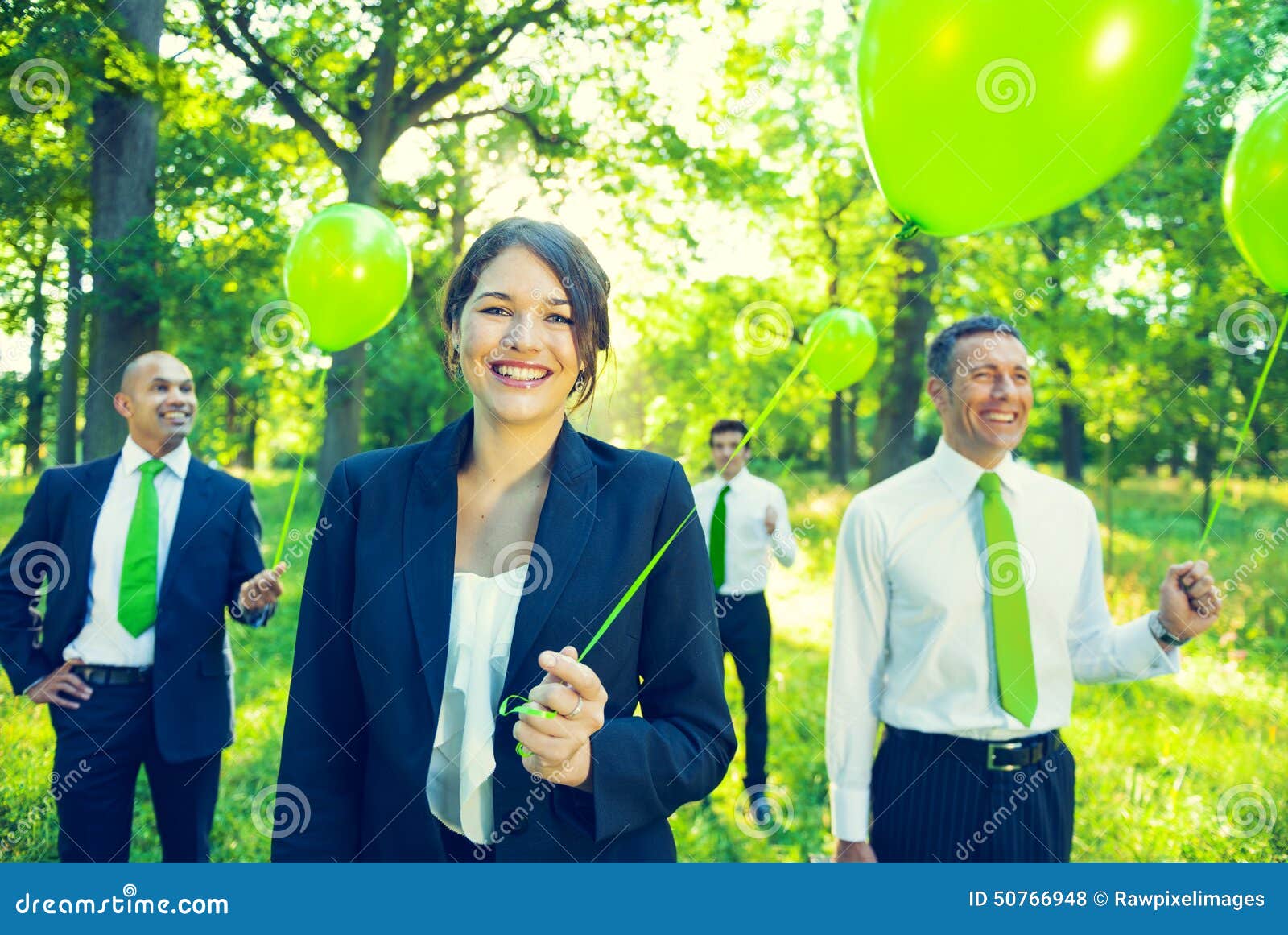 Negocio Verde Team Environment Friendly Concept Foto de archivo ...