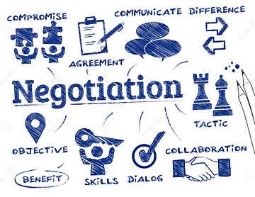 Negotiation concept stock illustration. Illustration of meeting - 52504764