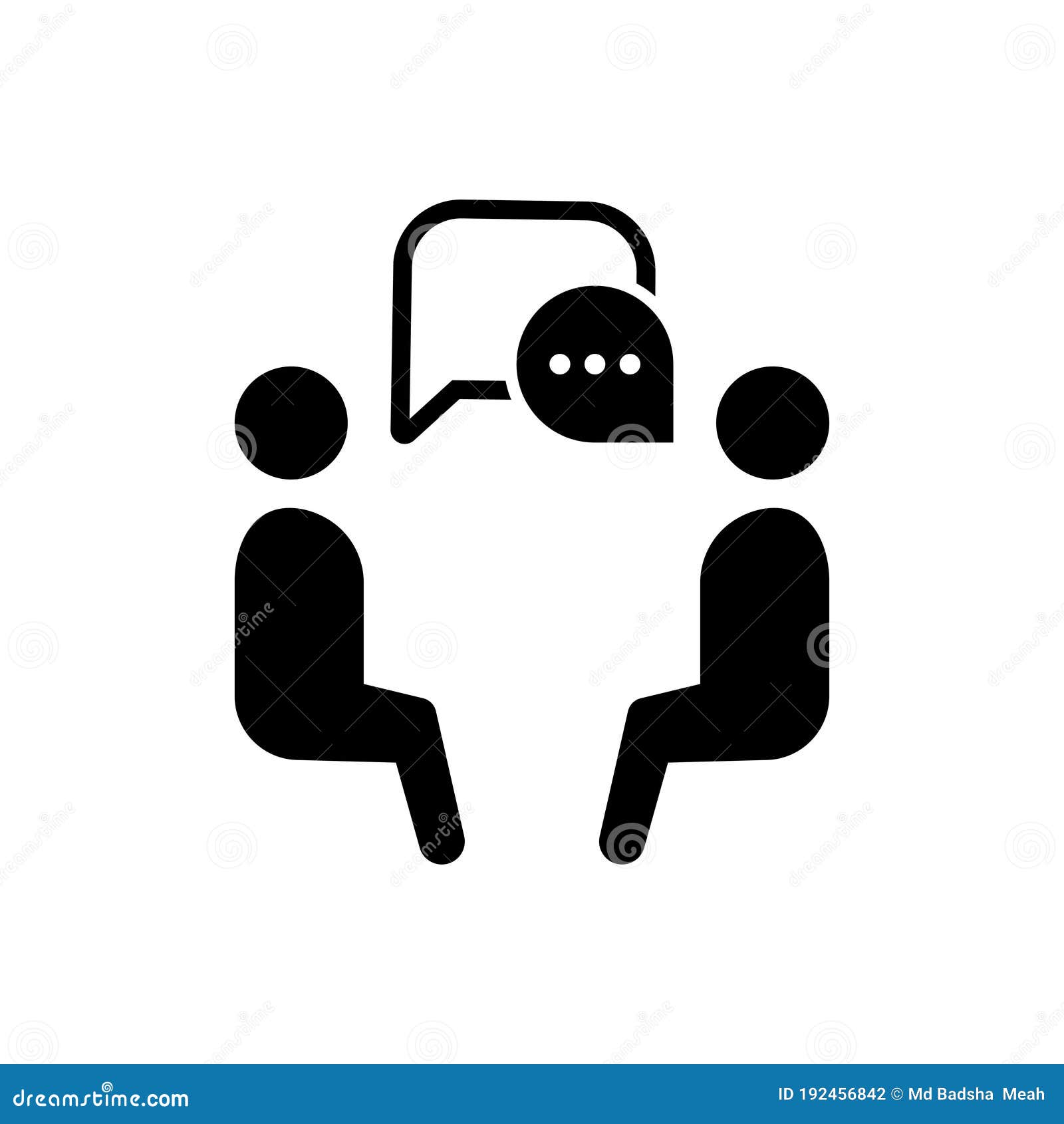 Negotiation Icon stock vector. Illustration of symbol - 192456842