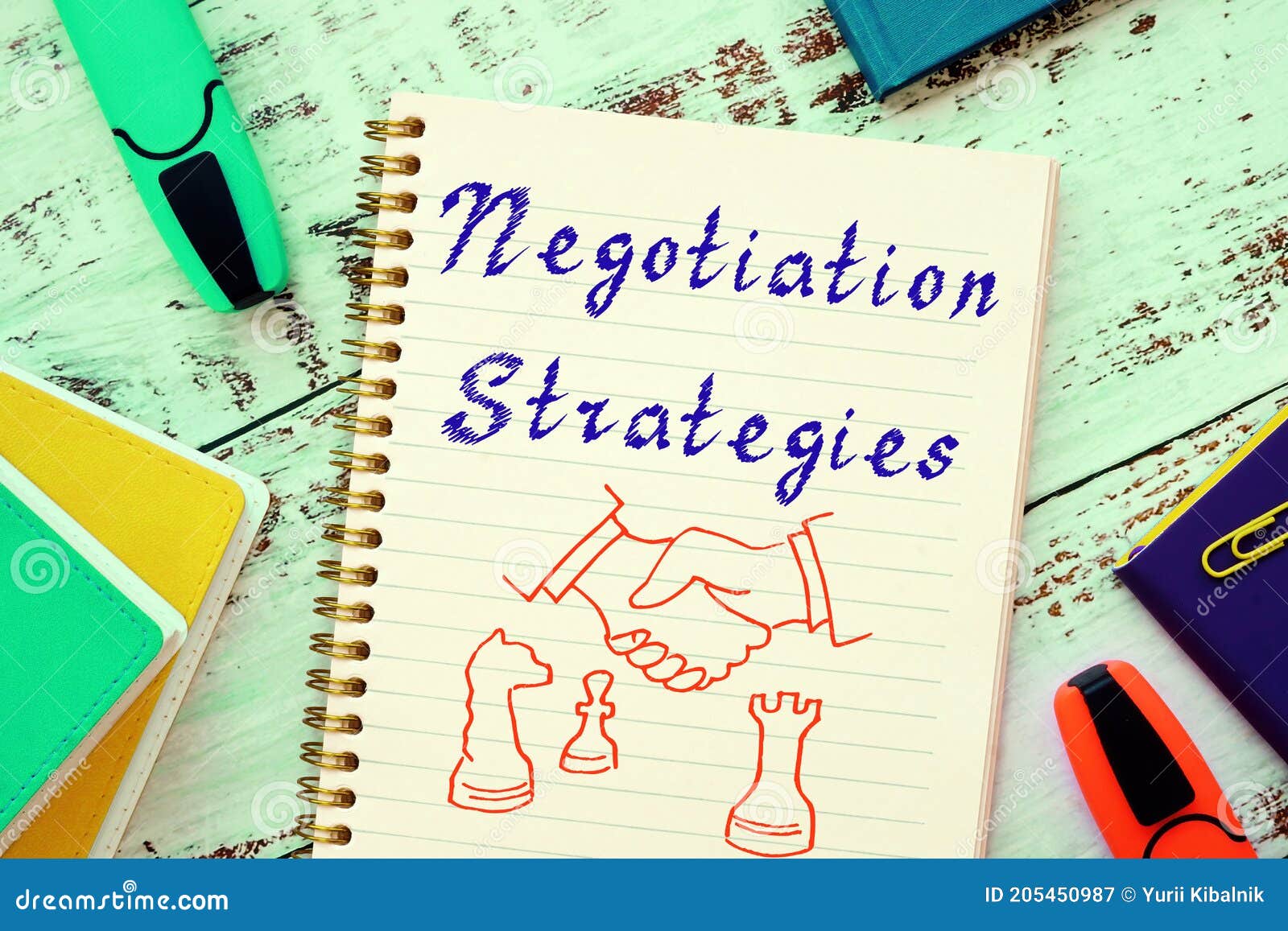 Negotiation Strategies Phrase on the Sheet Stock Image - Image of ...
