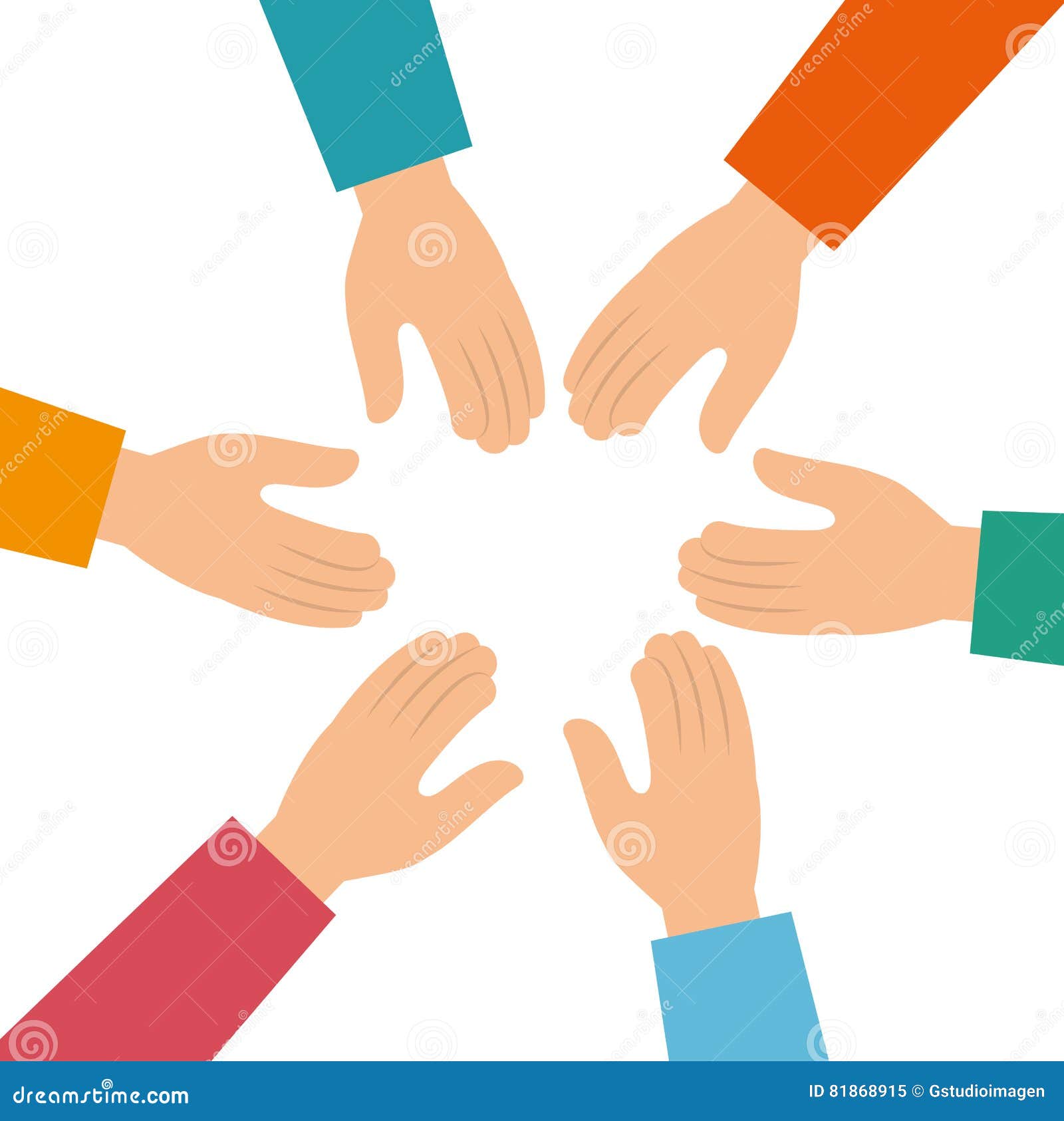 Negotiation Team Work Flat Icons Stock Vector - Illustration of success ...