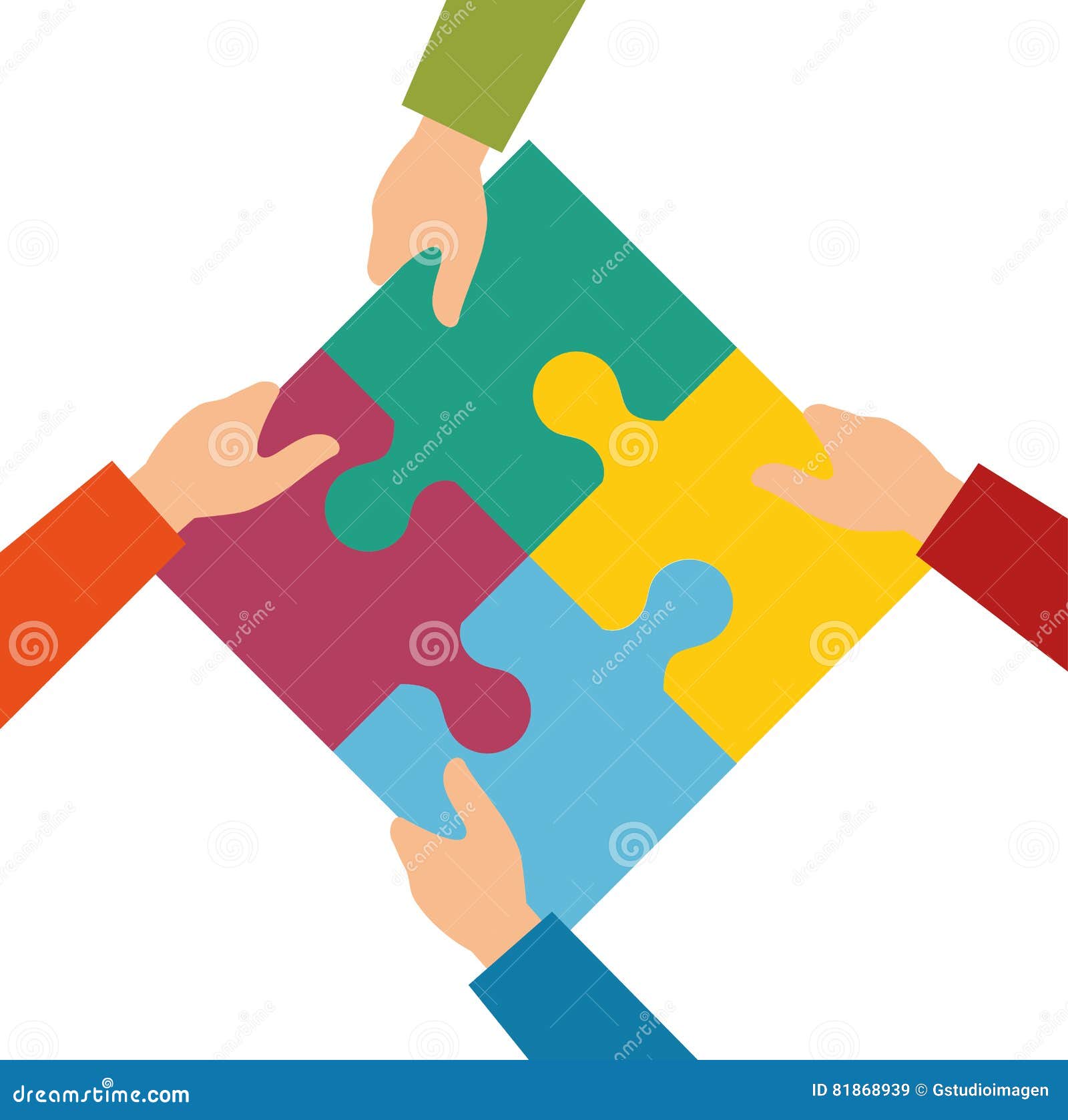 Negotiation Team Work Flat Icons Stock Vector - Illustration of concept ...