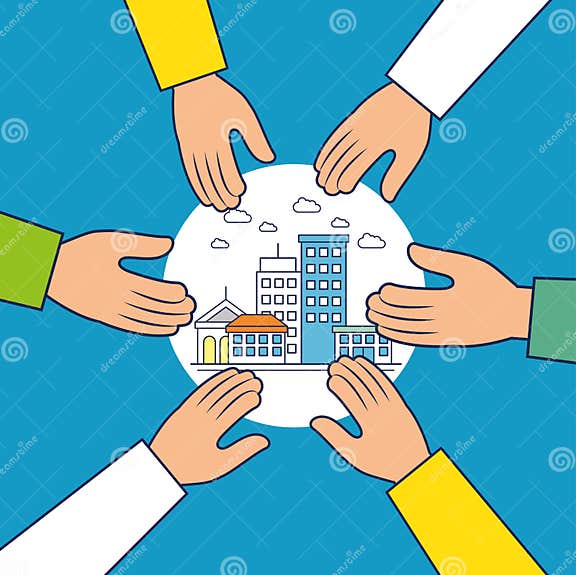 Negotiation Team Work Flat Icons Stock Vector - Illustration of icon ...