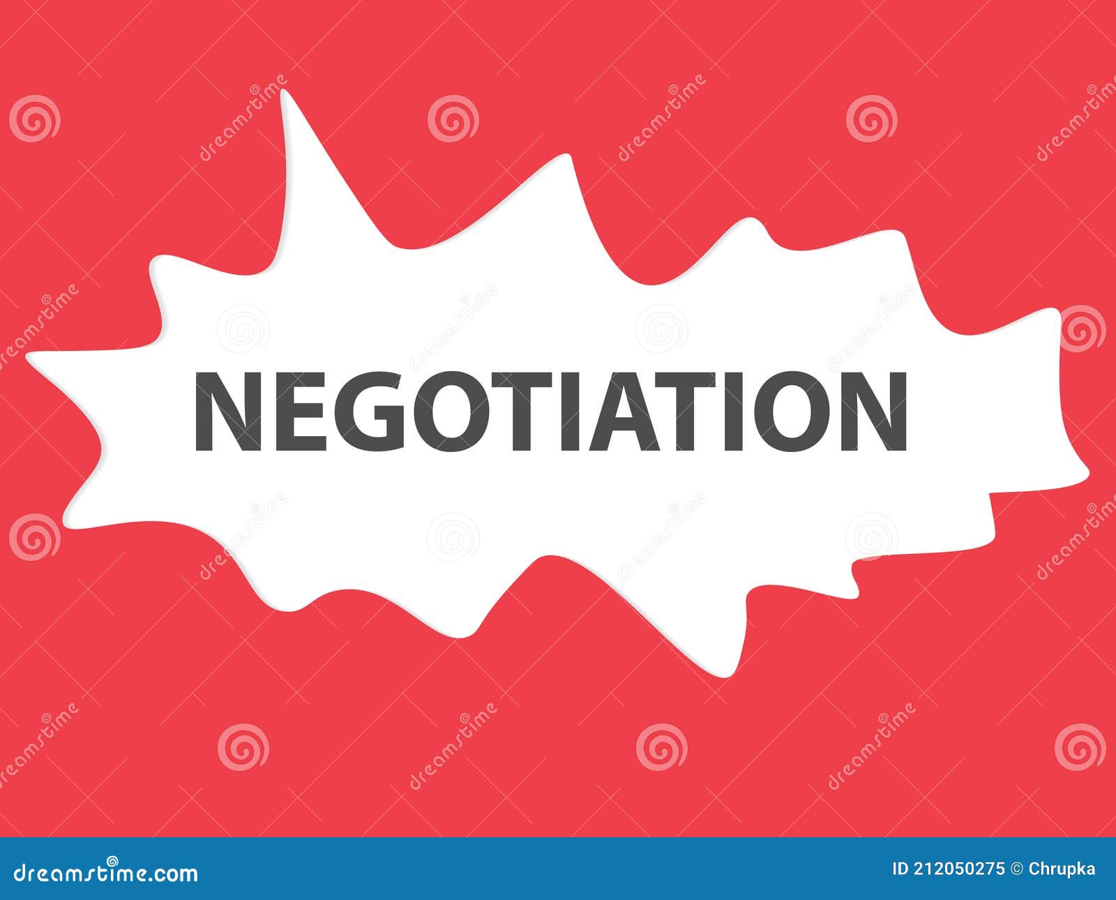 Negotiation word concept stock vector. Illustration of idea - 212050275