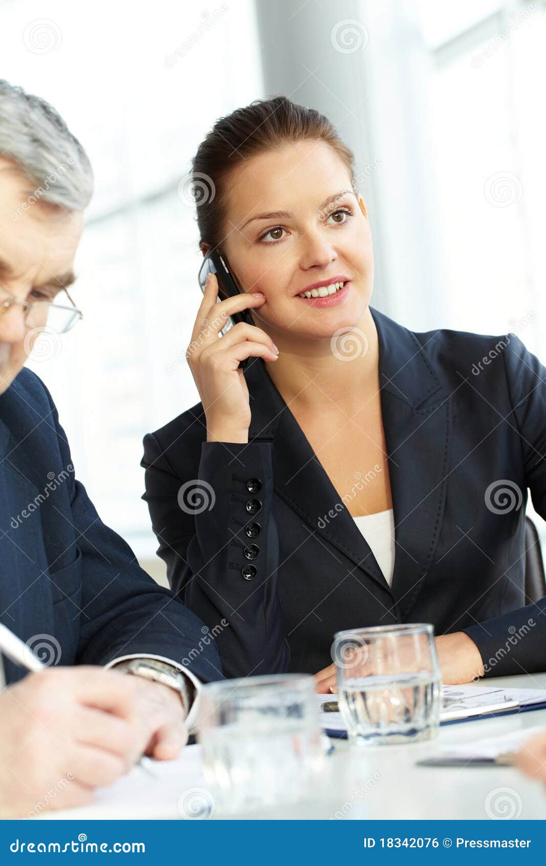 Negotiations stock photo. Image of communicate, call - 18342076