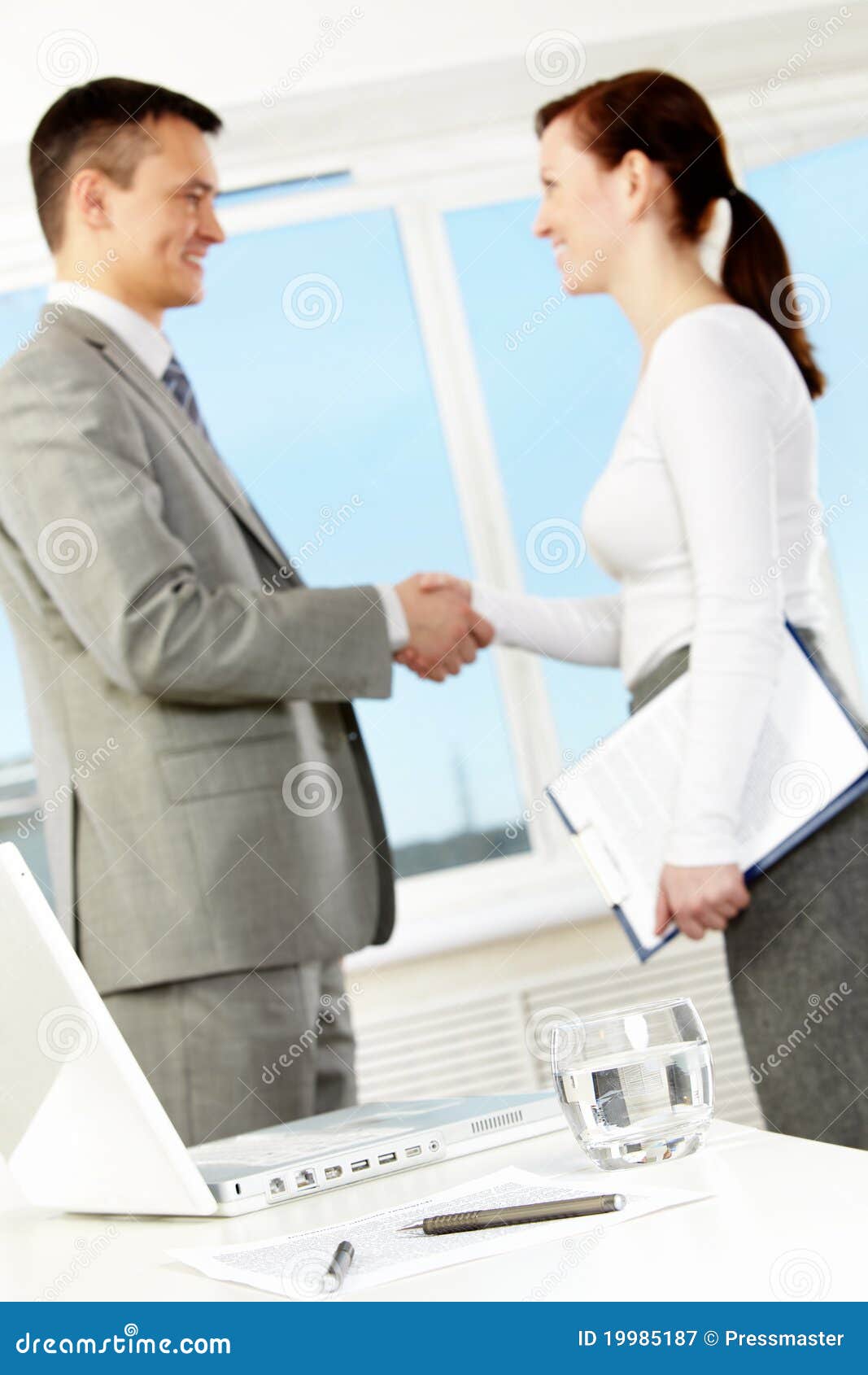 After negotiations stock image. Image of commerce, corporate - 19985187