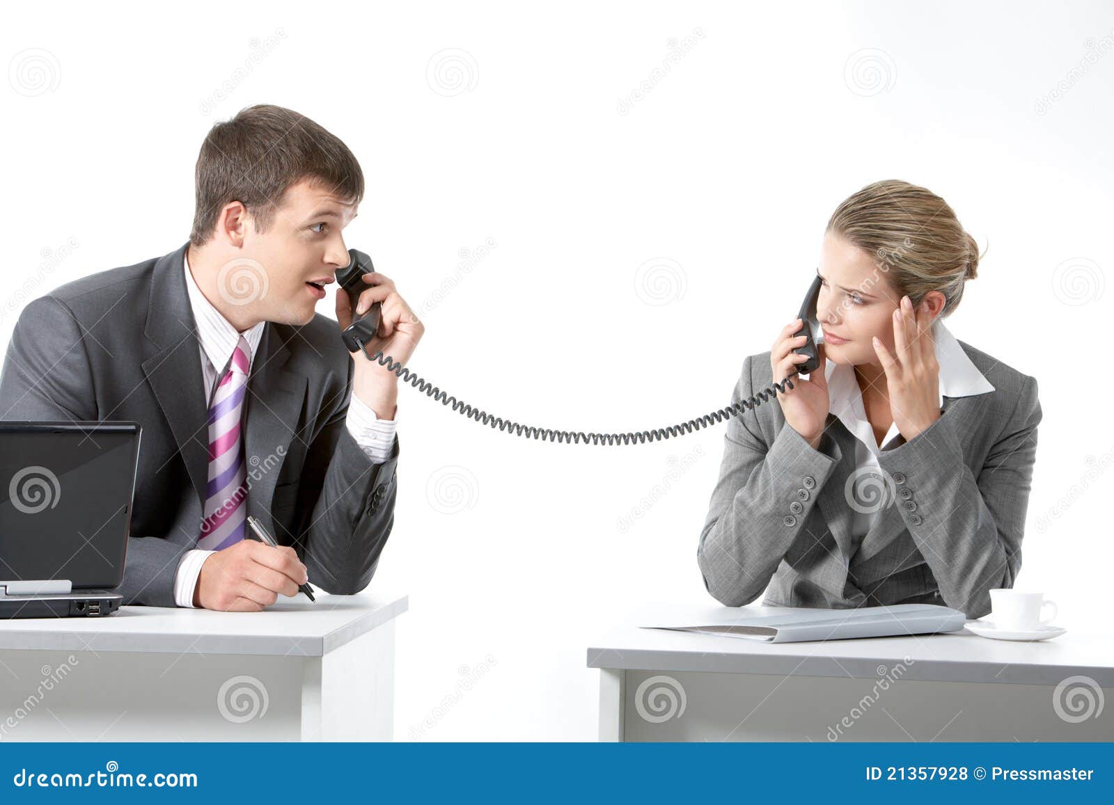 Negotiations stock photo. Image of female, communication - 21357928