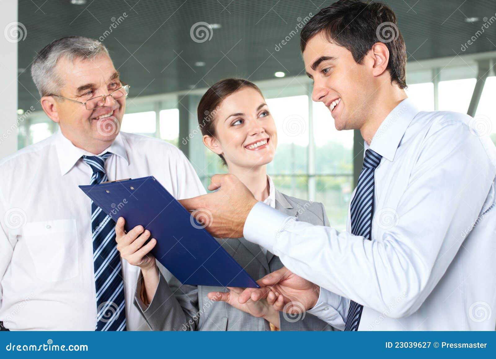 Negotiations stock image. Image of colleague, boss, female - 23039627