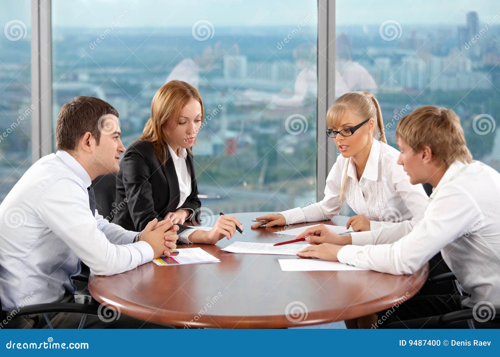 Negotiations stock photo. Image of meeting, indoors, computer - 9487400
