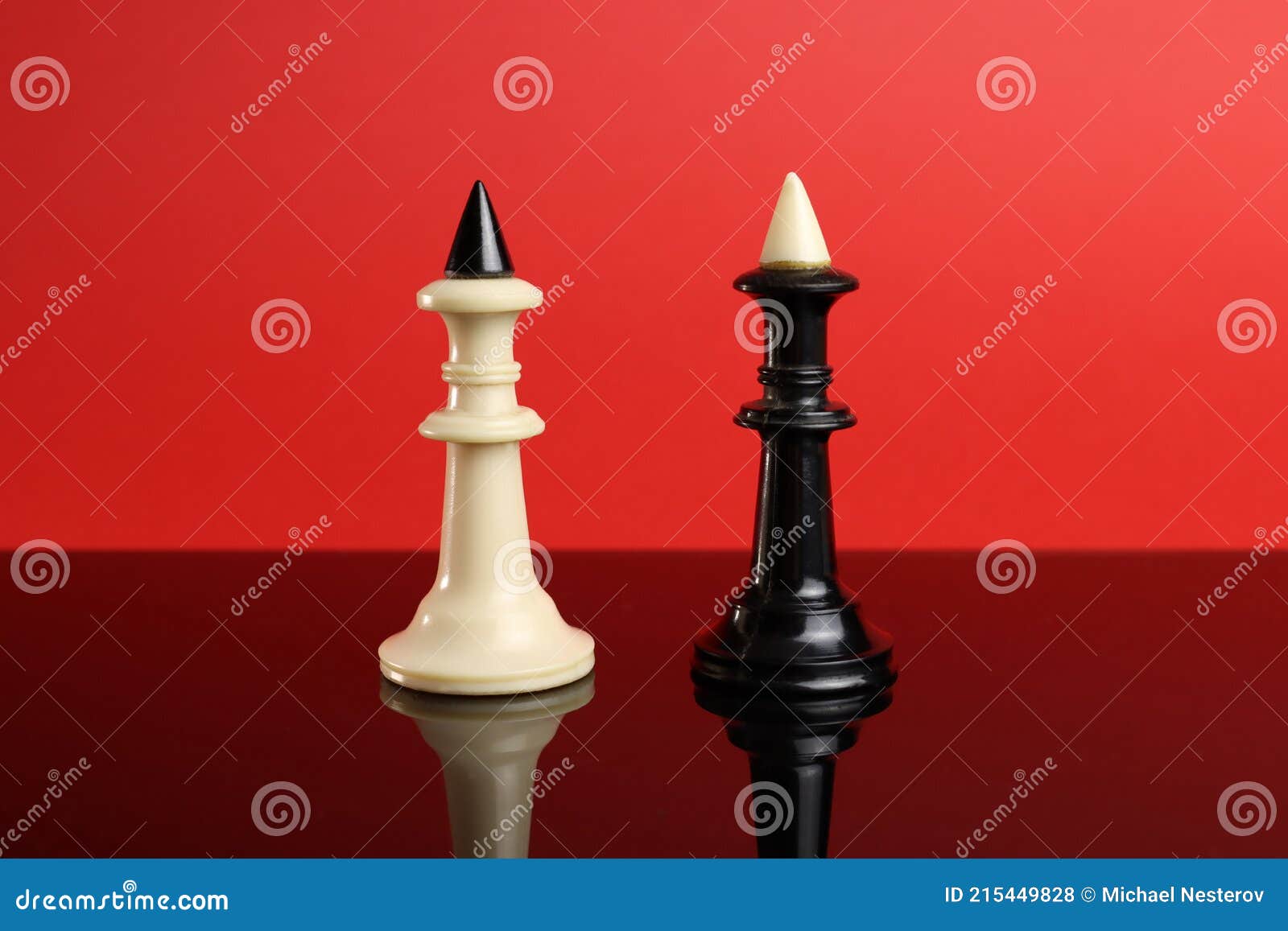 Negotiations or Confrontation between Two Leaders. Concept on Chess ...