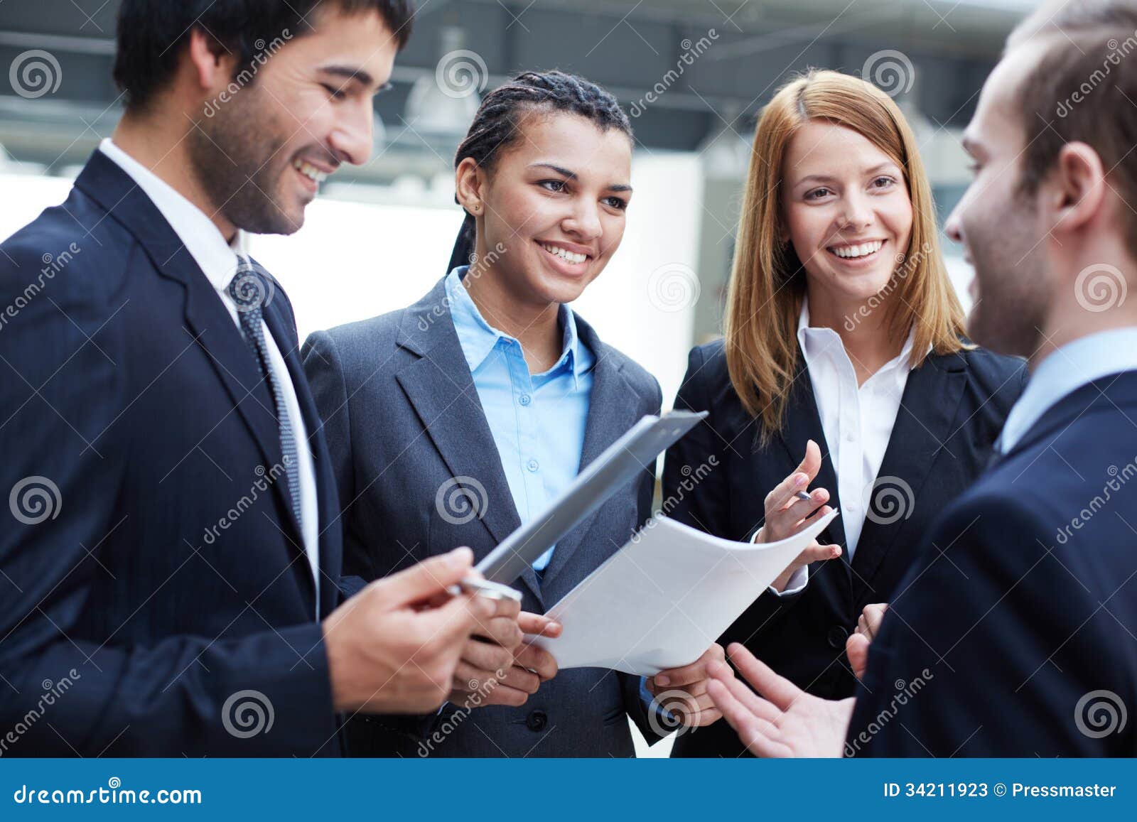 Negotiations stock image. Image of employee, female, business - 34211923