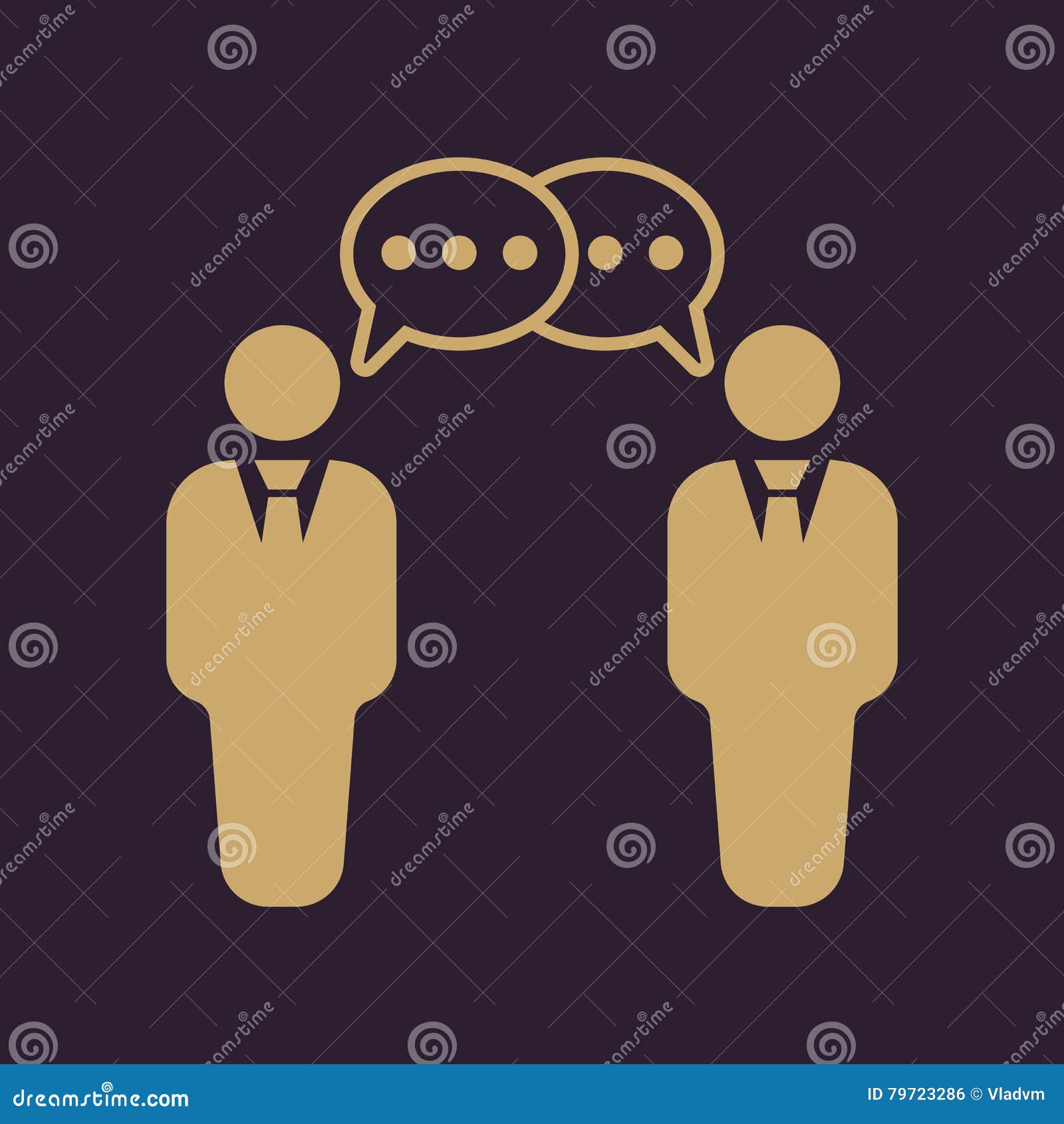 The Negotiations Icon. Debate and Dialog, Discussion, Conversations ...