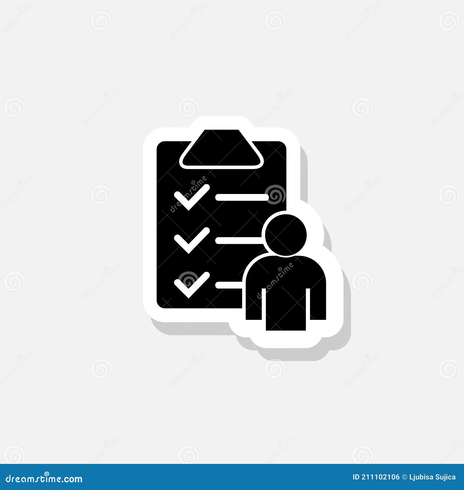 Negro Comprobar Etiqueta Icono Ilustración del Vector - Ilustración de ...