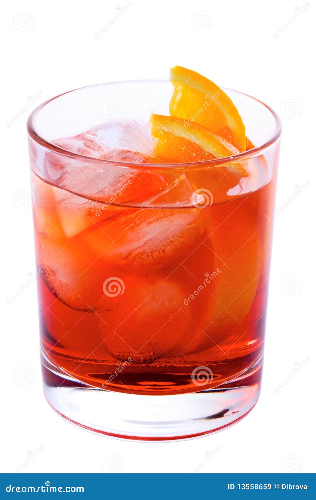Negroni stock image. Image of cocktail, closeup, white - 13558659