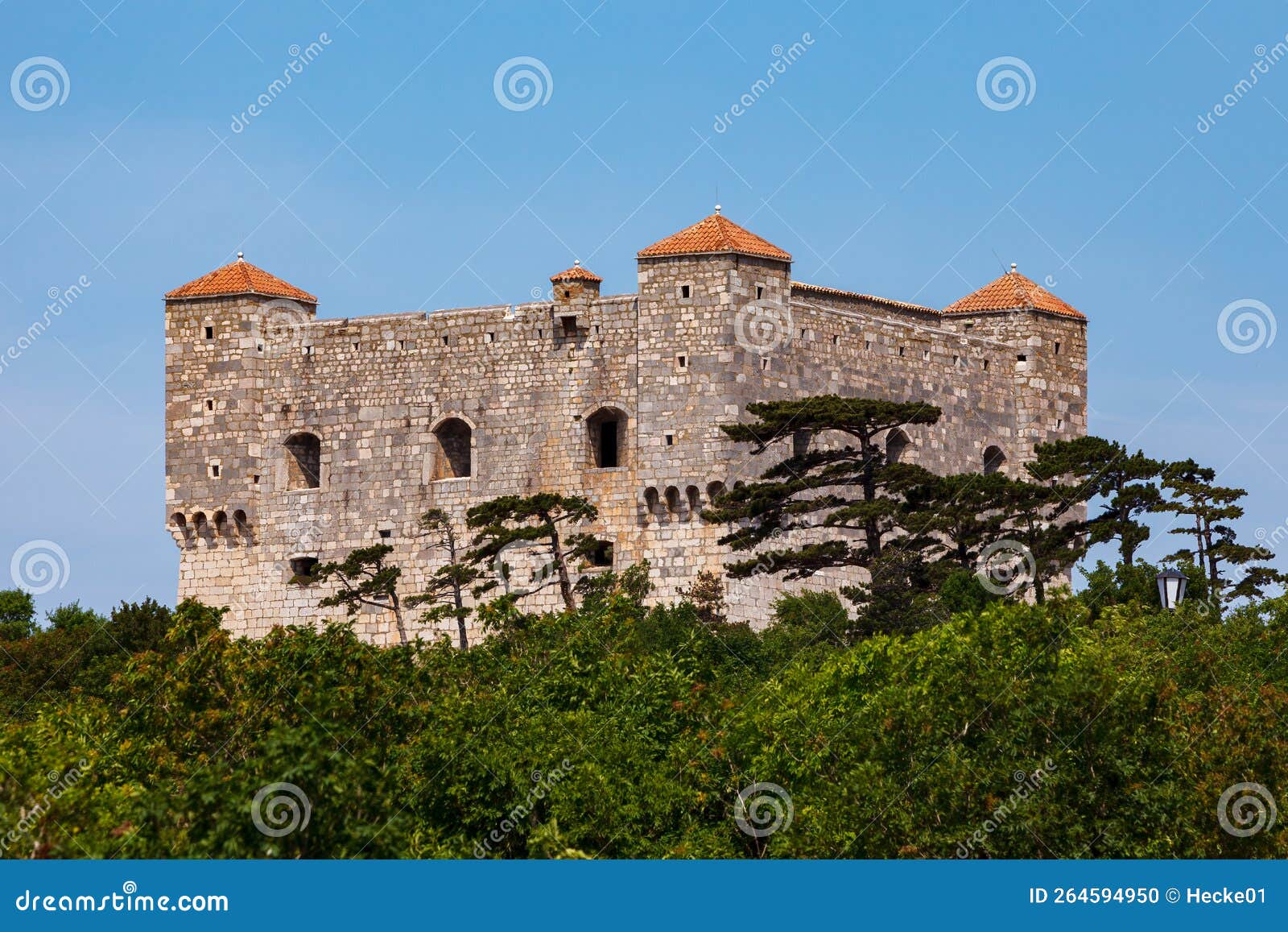 Nehaj Castle in Senj stock photo. Image of dalmatian - 264594950