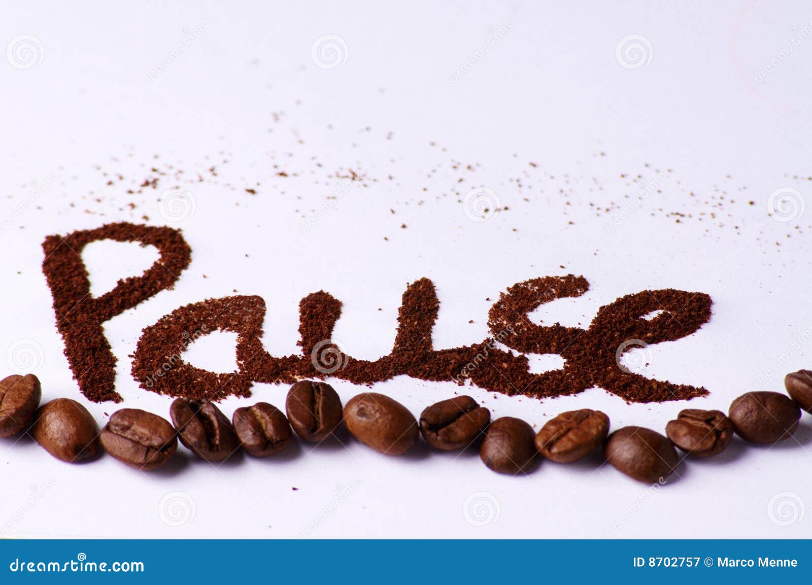 Nehmen Sie Eine Kaffeepause Stockbild - Bild von braun, rostig: 8702757