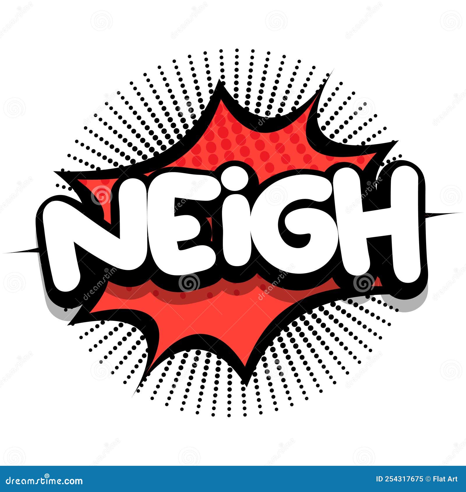 Neigh Comic Bright Template With Speech Bubbles On Colorful Frames ...