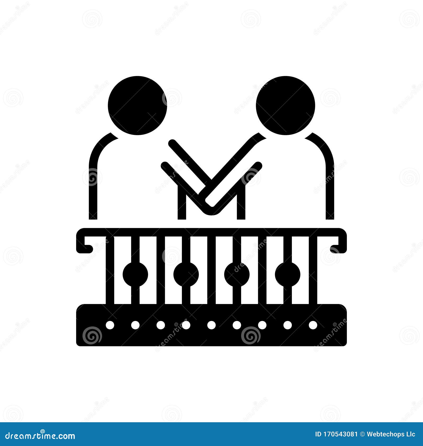 Black Solid Icon for Neighbor, Vicinal and Familiarization Stock ...