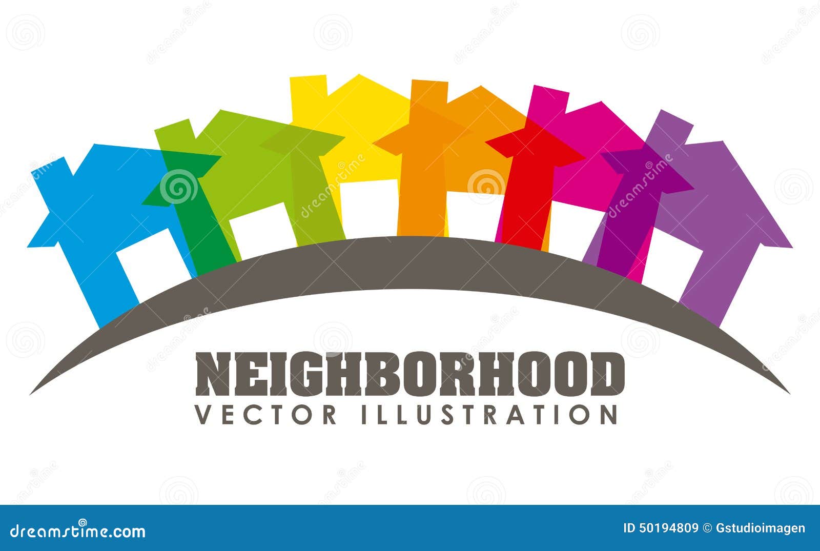 Neighborhood Stock Vector - Image: 50194809