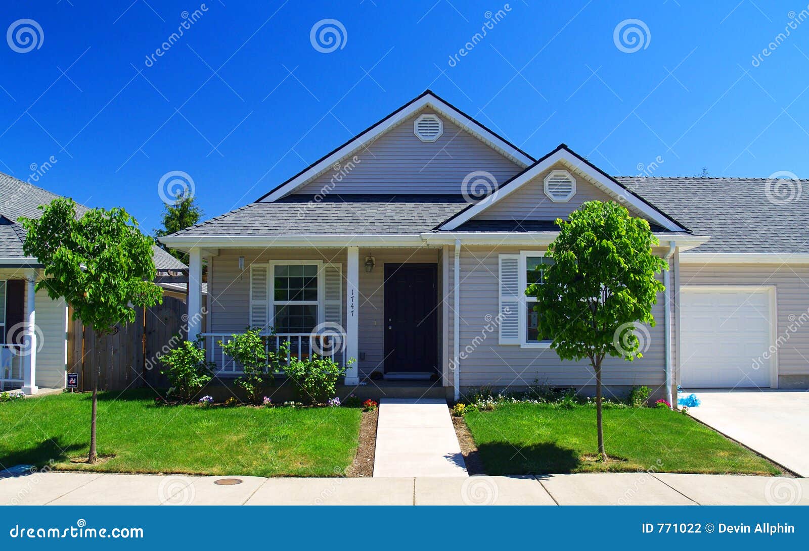 Neighborhood Home stock photo. Image of suburban, urban - 771022