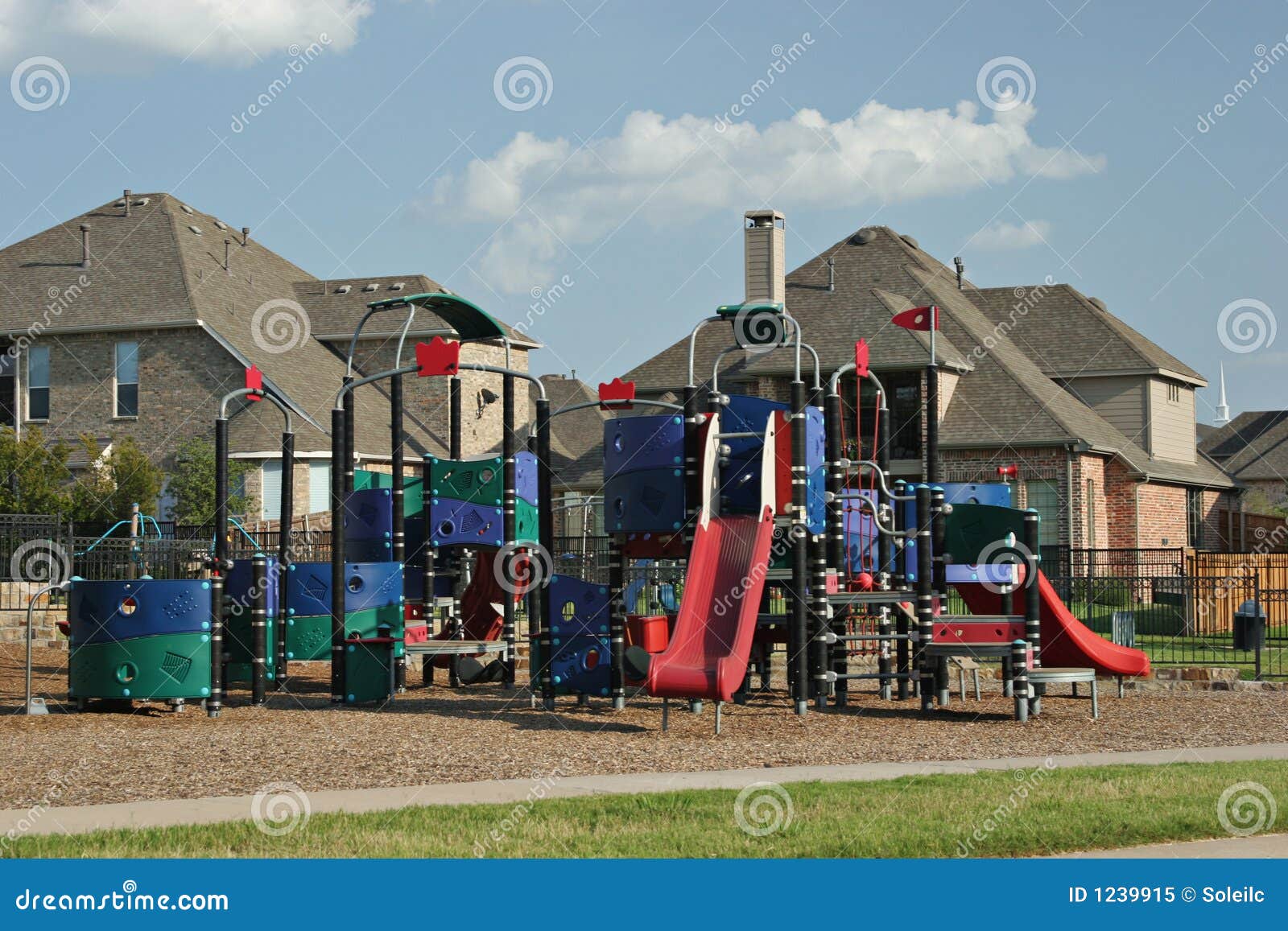 Neighborhood playground stock image. Image of scenery - 1239915
