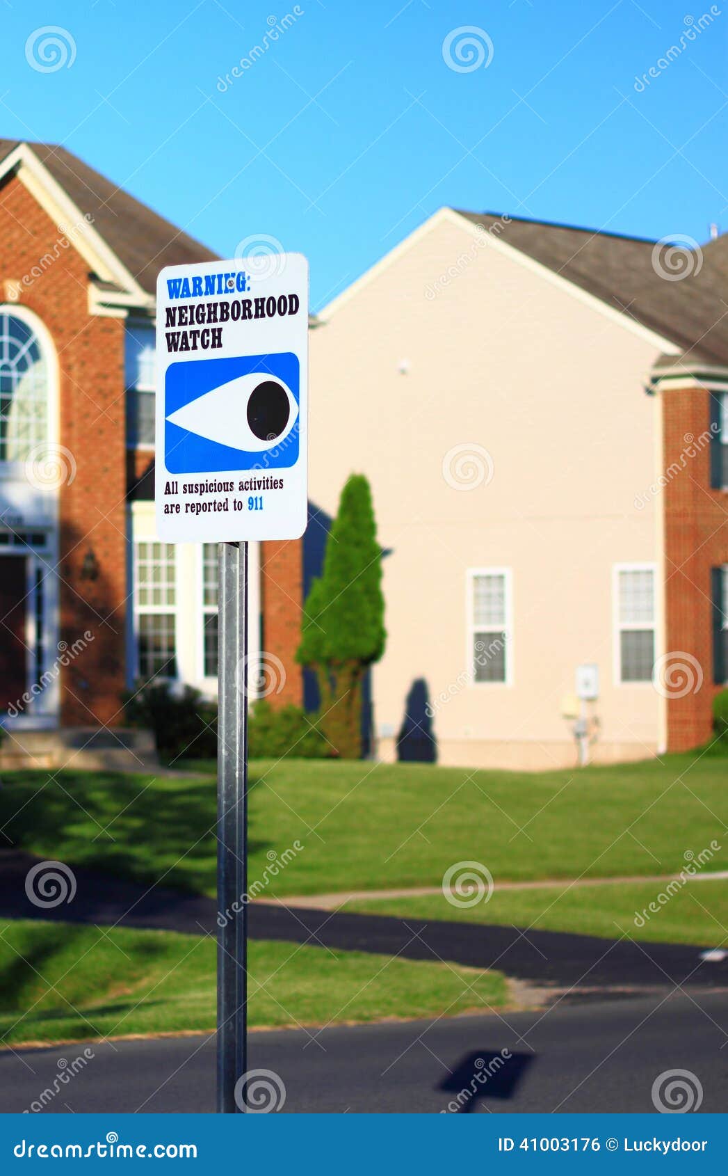 Neighborhood Watch Sign stock photo. Image of deterrent - 41003176