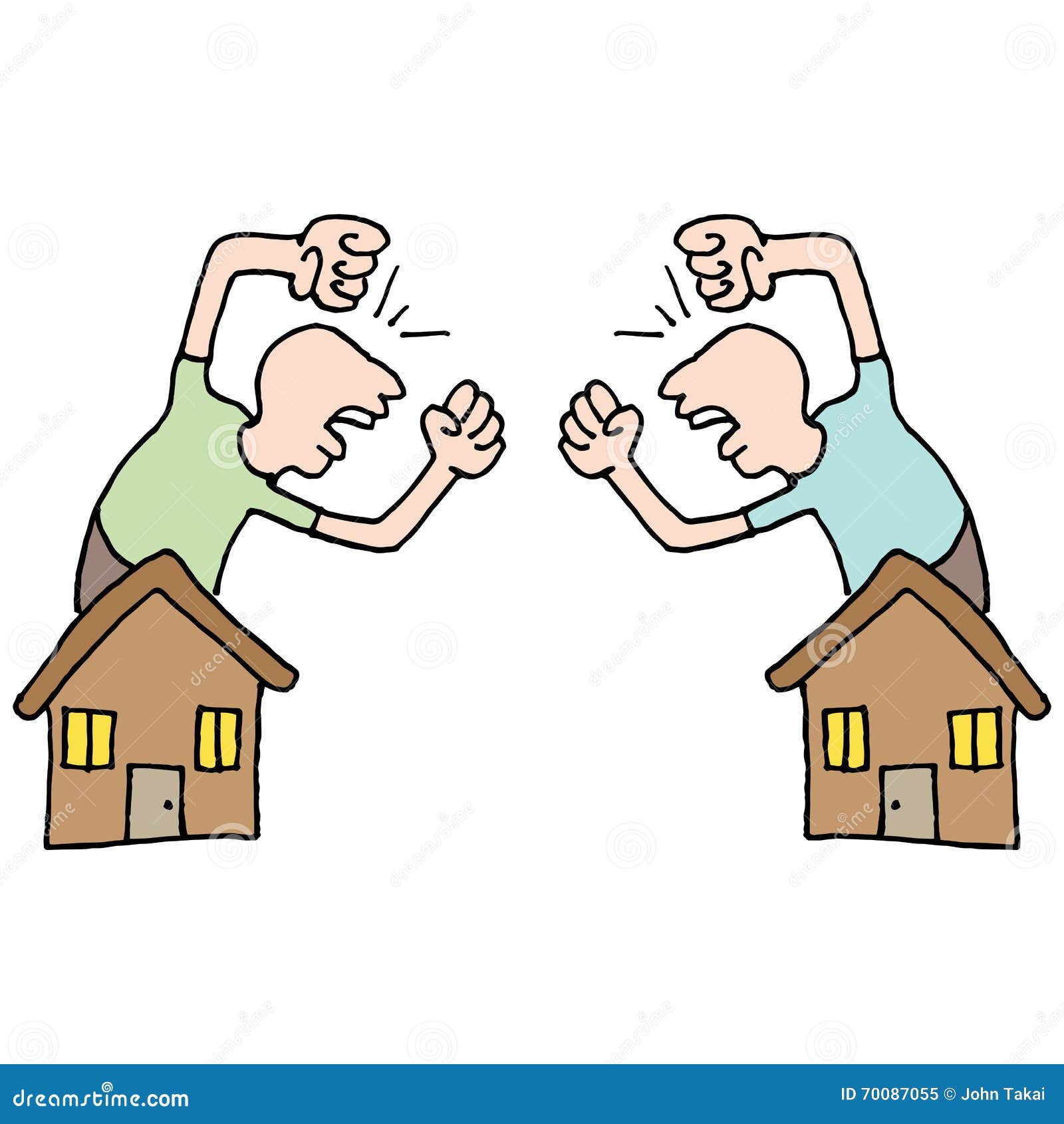 Neighbors Fighting Cartoon Vector | CartoonDealer.com #70087055 Neighbors Fighting Cartoon Vector | CartoonDealer.com #70087055