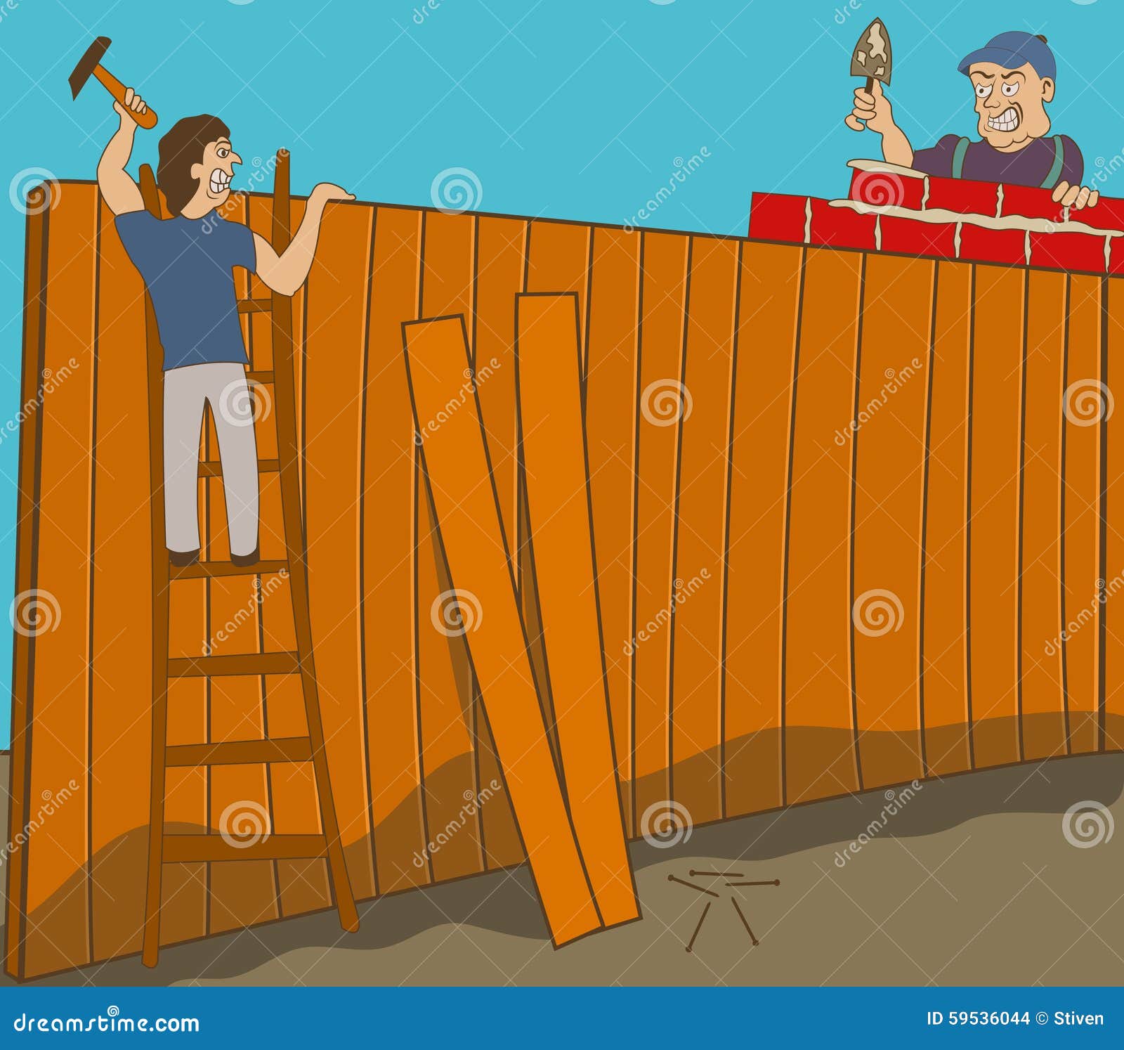 Neighbors Cartoons, Illustrations & Vector Stock Images - 1994 Pictures ...