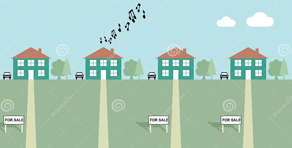 Neighbours stock vector. Illustration of house, residence - 12108773