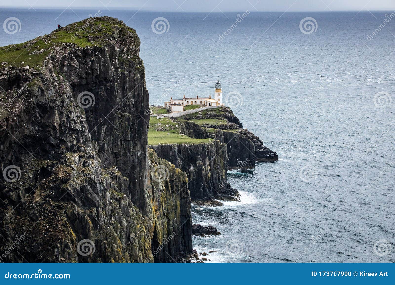 Neist Point Lighthouse on the Isle of Skye in Scotland. Stock Photo ...
