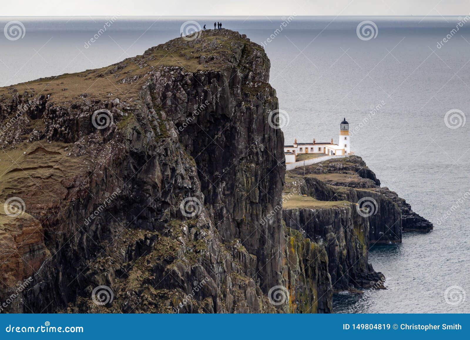 Neist Point Lighthouse stock image. Image of europe - 149804819