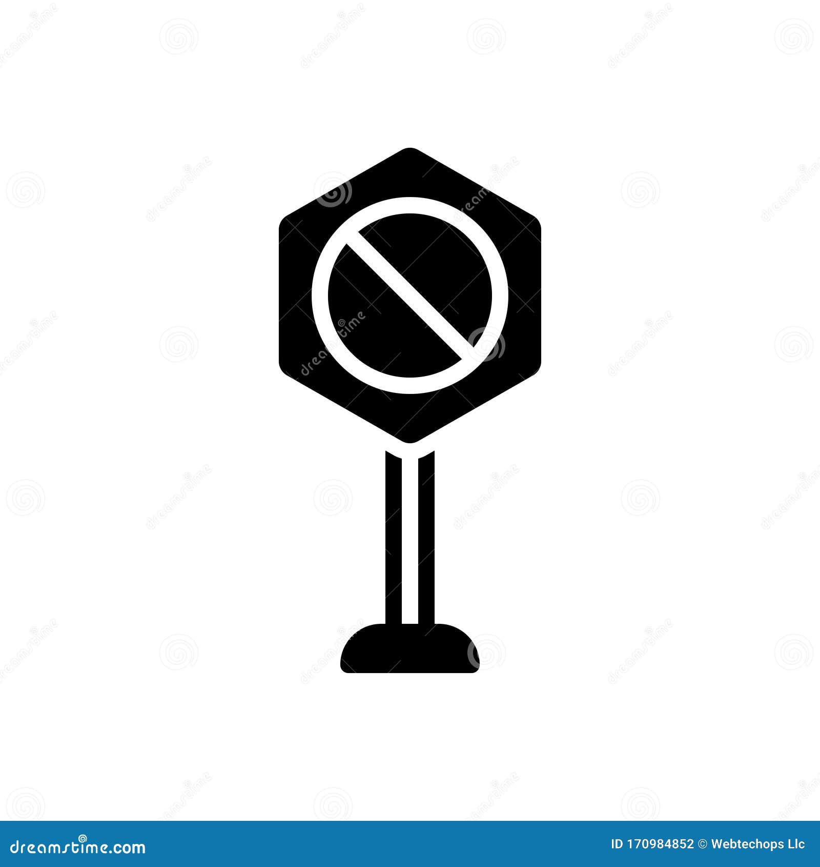 Black Solid Icon for Neither, Forbidden and Sign Not Stock Vector ...