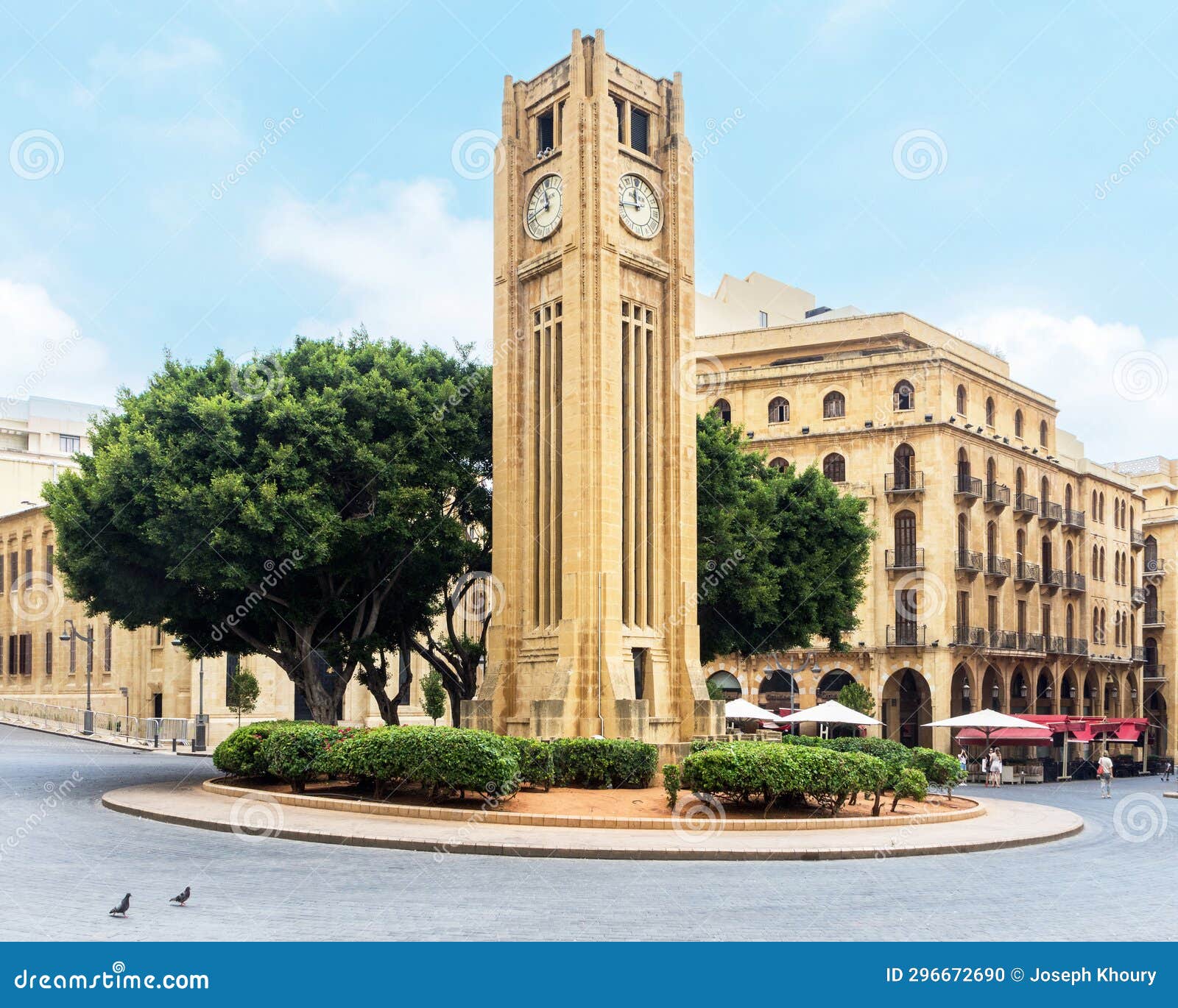 Nejmeh Square in Downtown Beirut with the Iconic Clock Tower, Beirut ...