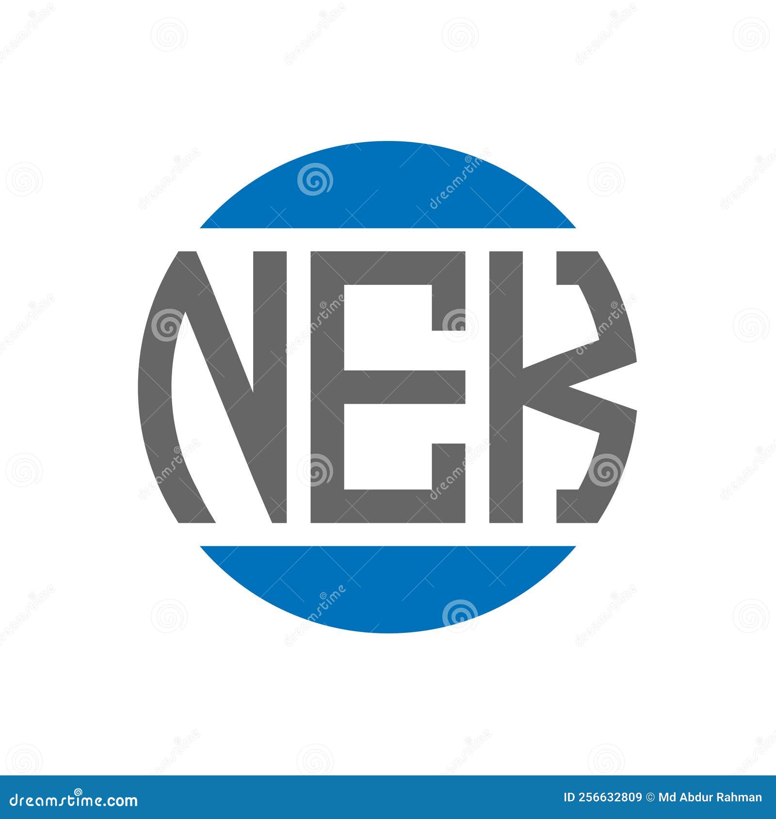 NEK Letter Logo Design on White Background. NEK Creative Initials ...
