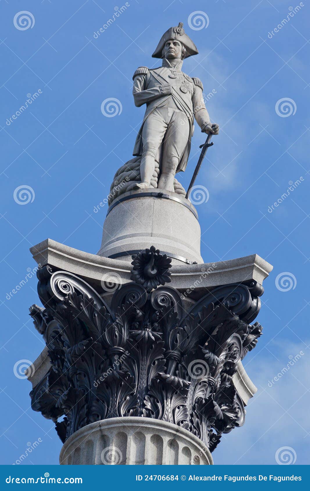 Nelson Column Trafalgar Square London England Editorial Stock Image ...