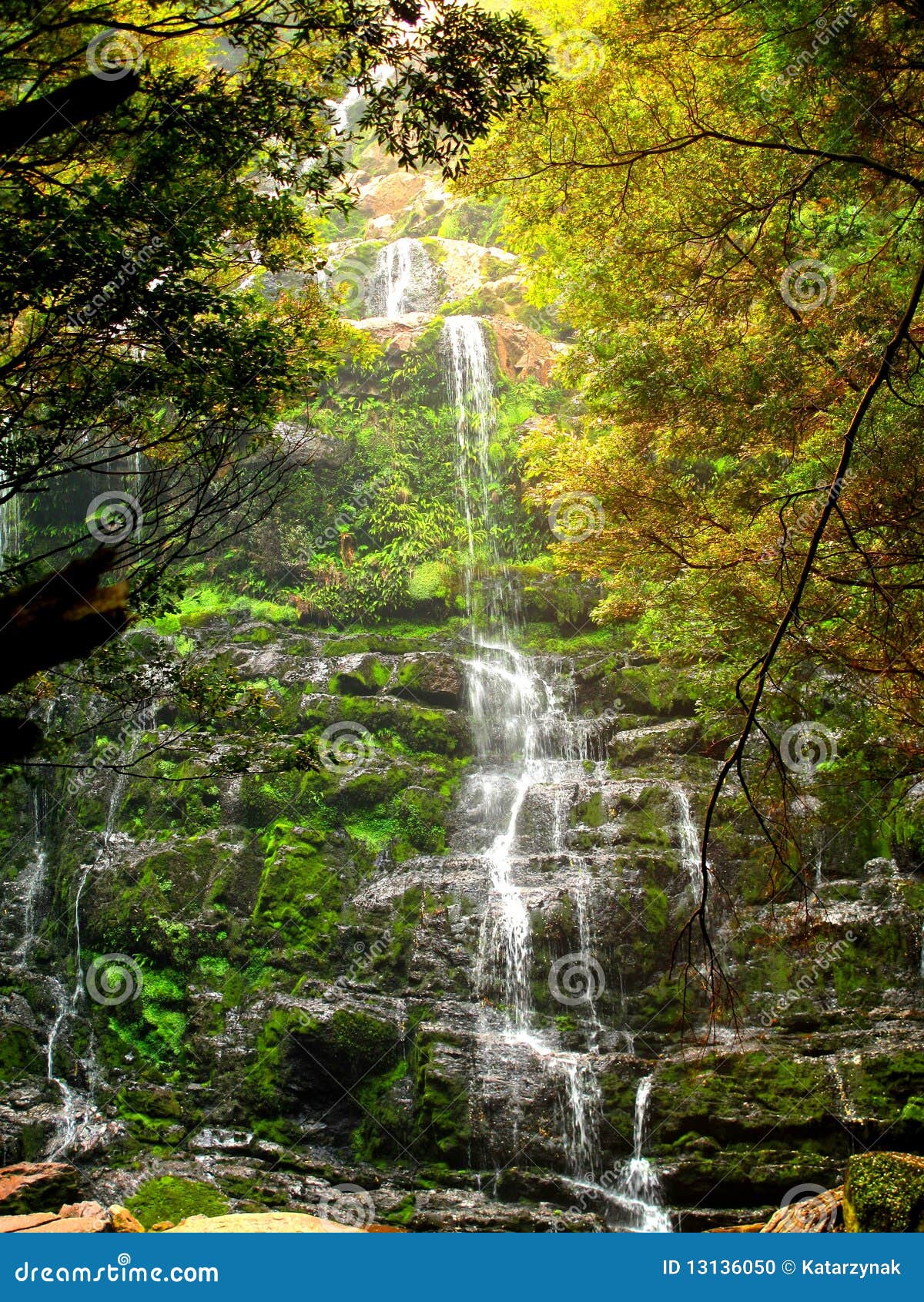 Nelson Falls, A Cascade Waterfall, Located In The UNESCO World H ...