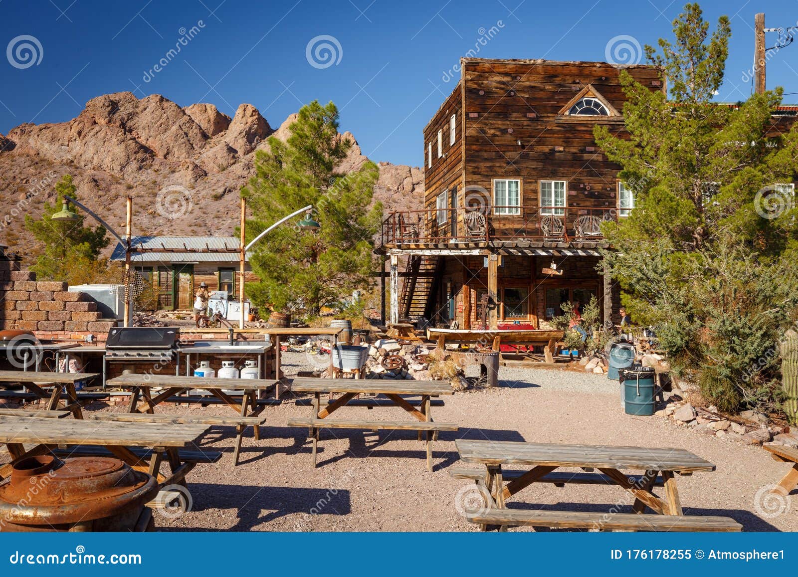 Nelson Ghost Town, Nevada, USA - 4 October, 2019: Main Building of ...