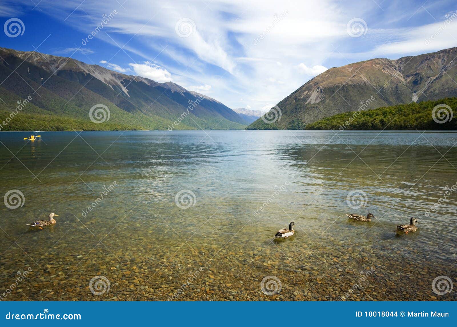 Nelson Lakes Landscape stock photo. Image of summer, scene - 10018044